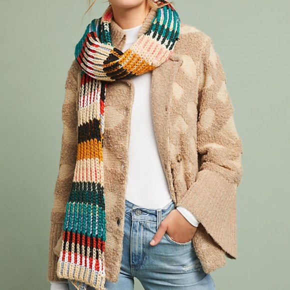 Anthropologie | Sweaters | Anthropologie Intarsia Spotted Cardigan ...
